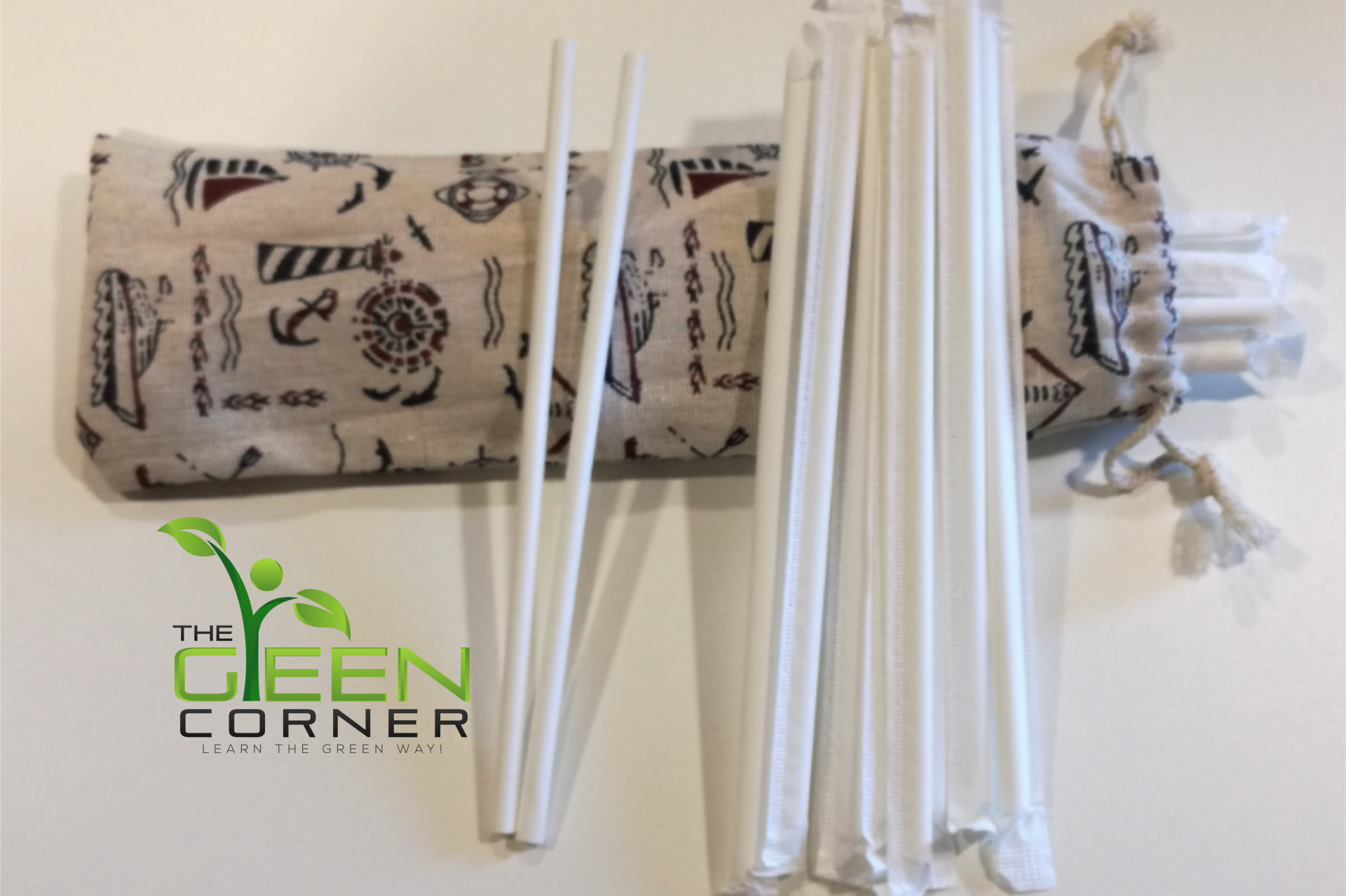 A Green Wave of Straws and Utensils